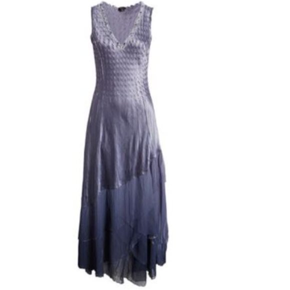 Komarov | Dresses | Nwt Komarov Oyster Smoke Periwinkle Blue Hue Dress ...